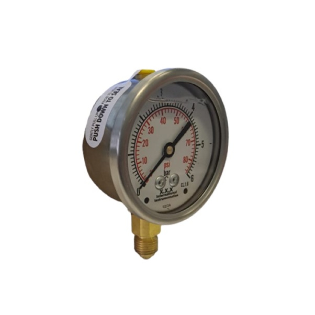 10 Bar Bottom Entry 63mm Pressure Gauge - Hydraulics Online